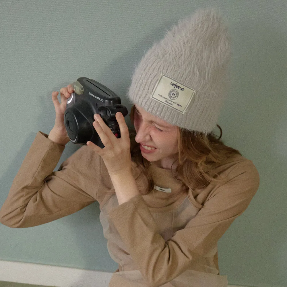 LR LABEL ANGORA BEANIE_GREY - 감도 깊은 취향 셀렉트샵 29CM