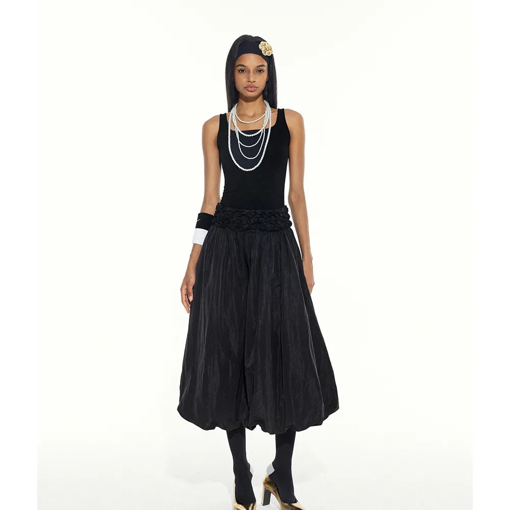 RUN-T LAND Lace Fluffy Dress_Black - 감도 깊은 취향 셀렉트샵 29CM