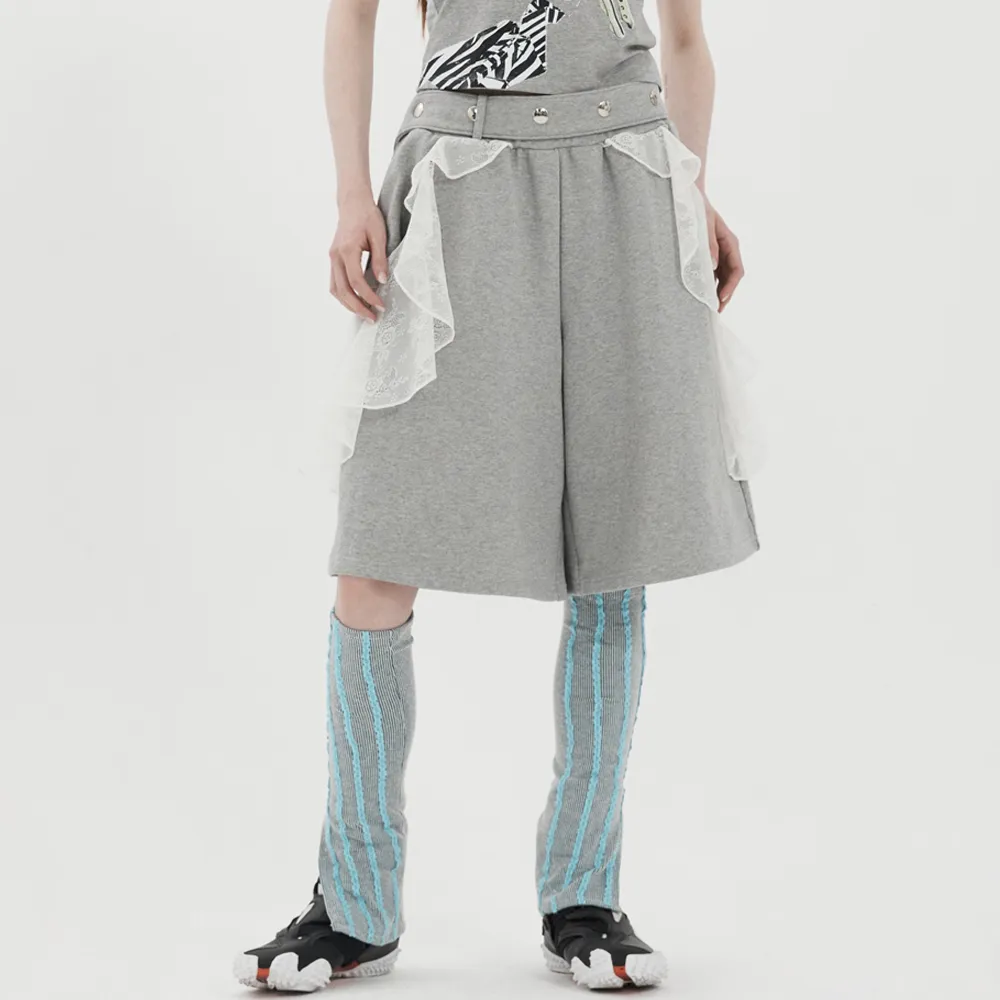 Ruffle basketball shorts Melange - 감도 깊은 취향 셀렉트샵 29CM