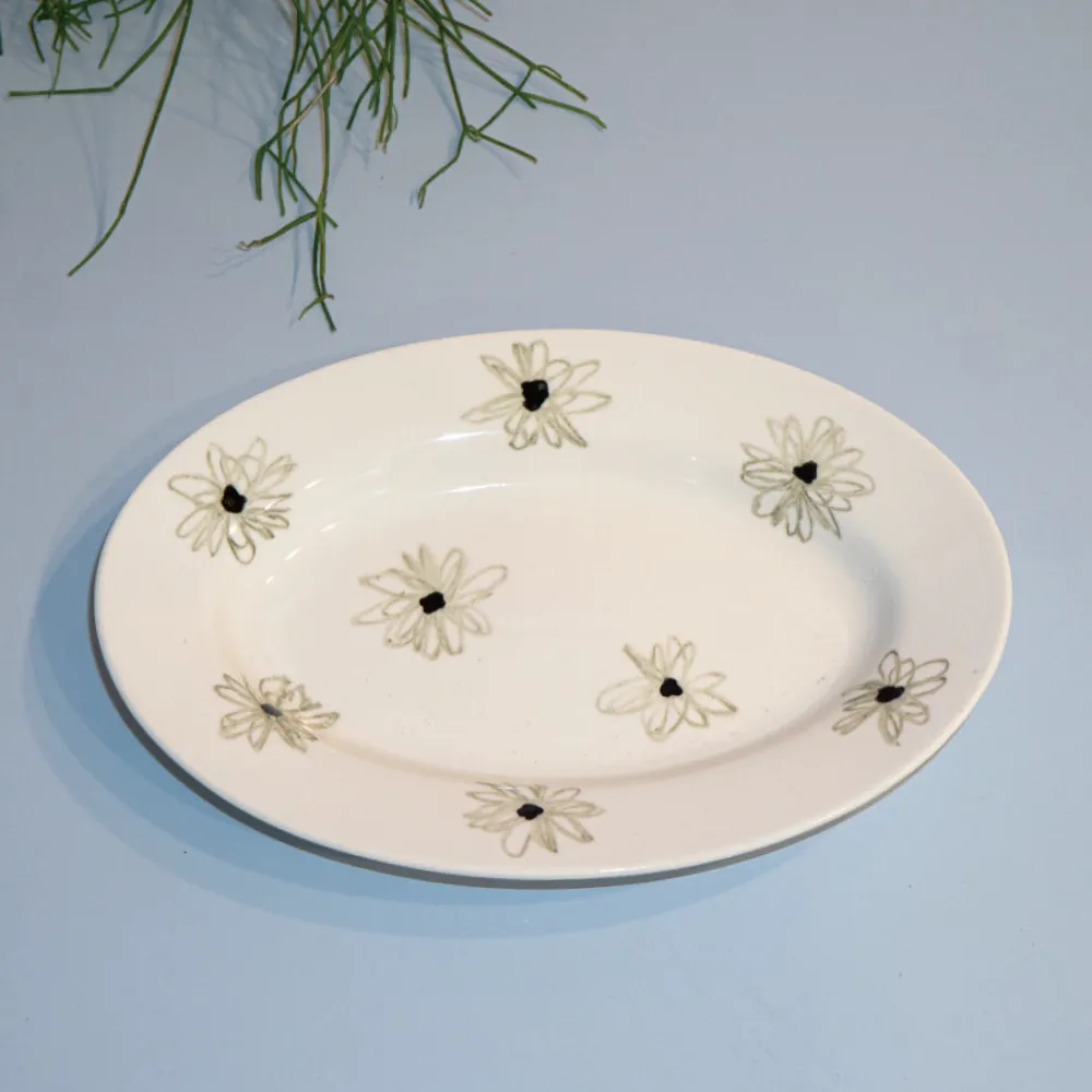 vintage flower oval plate - 감도 깊은 취향 셀렉트샵 29CM
