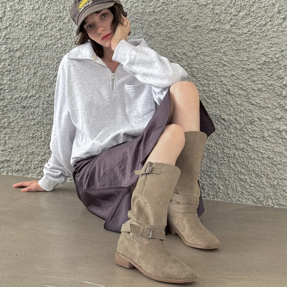 Loel 버클 스트랩 웨스턴 2TYPE 부츠(미들,롱)(3cm)_AOL116(M) / AOL118(L) l 3colors - 감도 깊은 취향 셀렉트샵 29CM