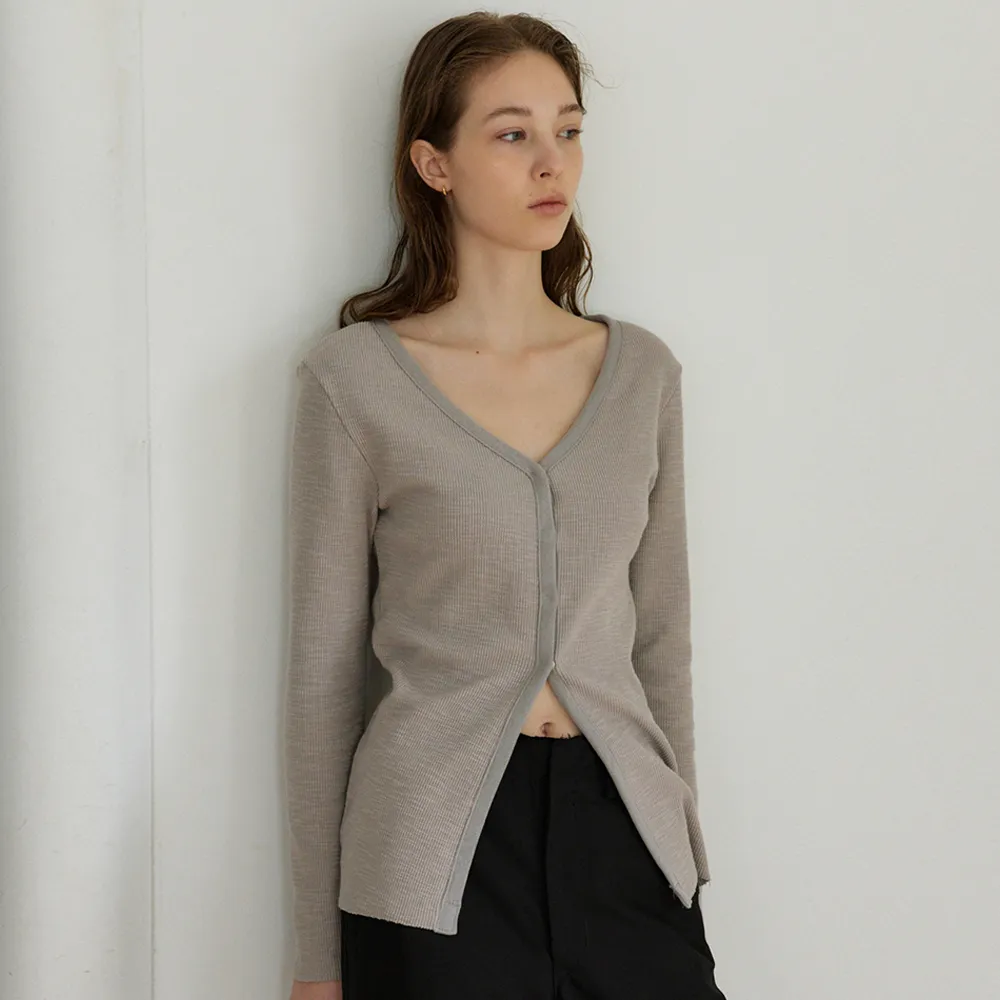 Slap cardigan (gray) - 감도 깊은 취향 셀렉트샵 29CM