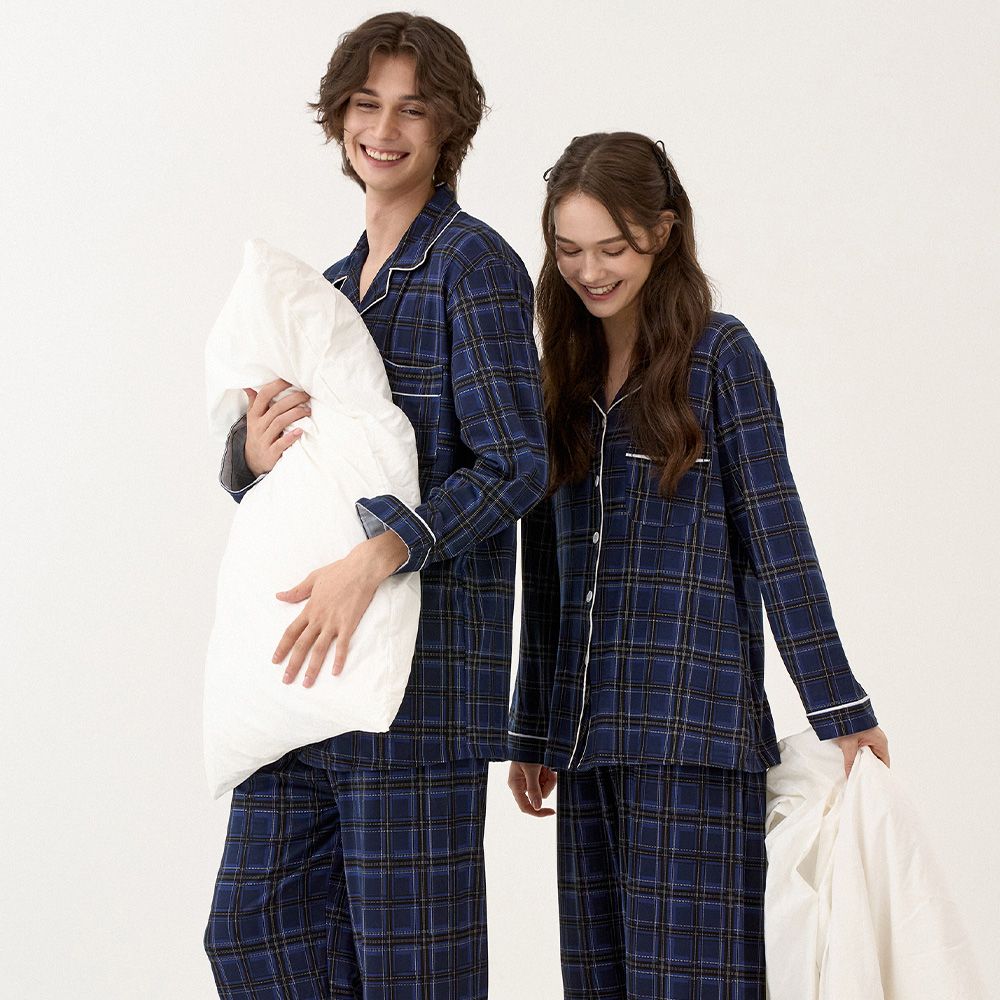 [2PACK]소프킨 타탄체크 커플 카라 잠옷 세트 - 감도 깊은 취향 셀렉트샵 29CM