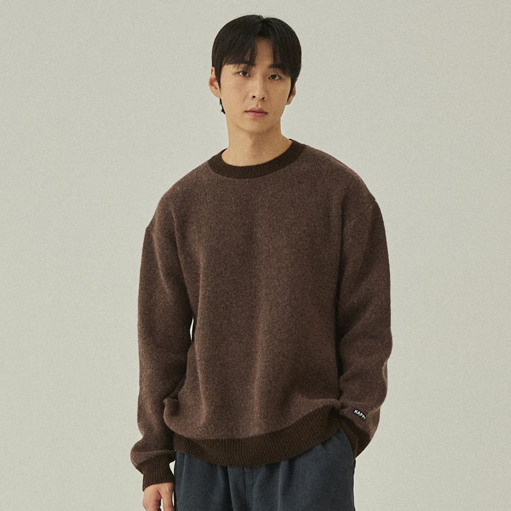 RINGER ROUND WOOL KNIT(BROWN) - 감도 깊은 취향 셀렉트샵 29CM