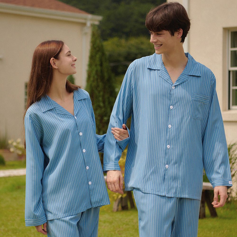 [29CM 단독] [2PACK] (uni) 델핀 블루 긴팔 파자마 세트 - 감도 깊은 취향 셀렉트샵 29CM