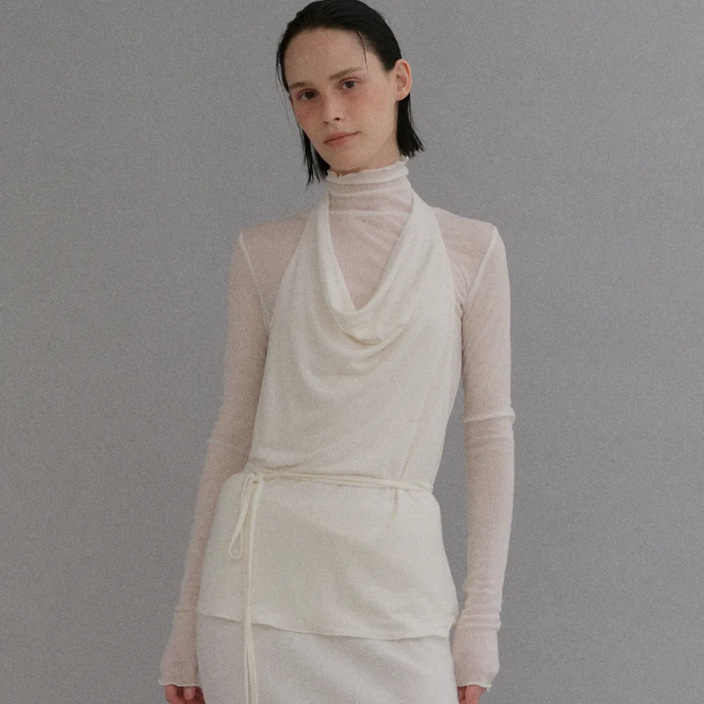 Classic layered frill turtleneck top_ivory - 감도 깊은 취향 셀렉트샵 29CM