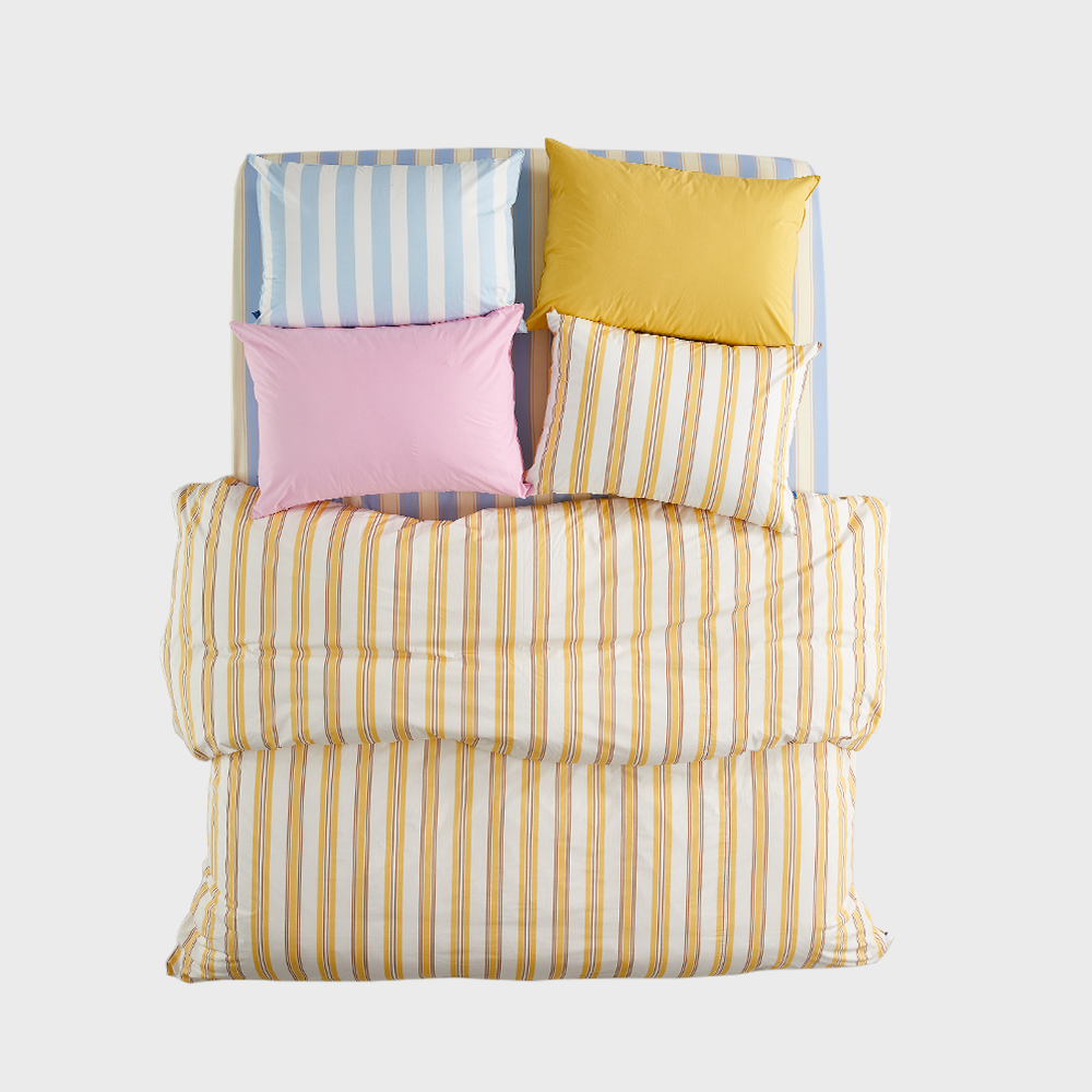 [29CM 단독] 피넛스트라이프&베이비핑크 이불커버세트 SSQ 2material - 감도 깊은 취향 셀렉트샵 29CM