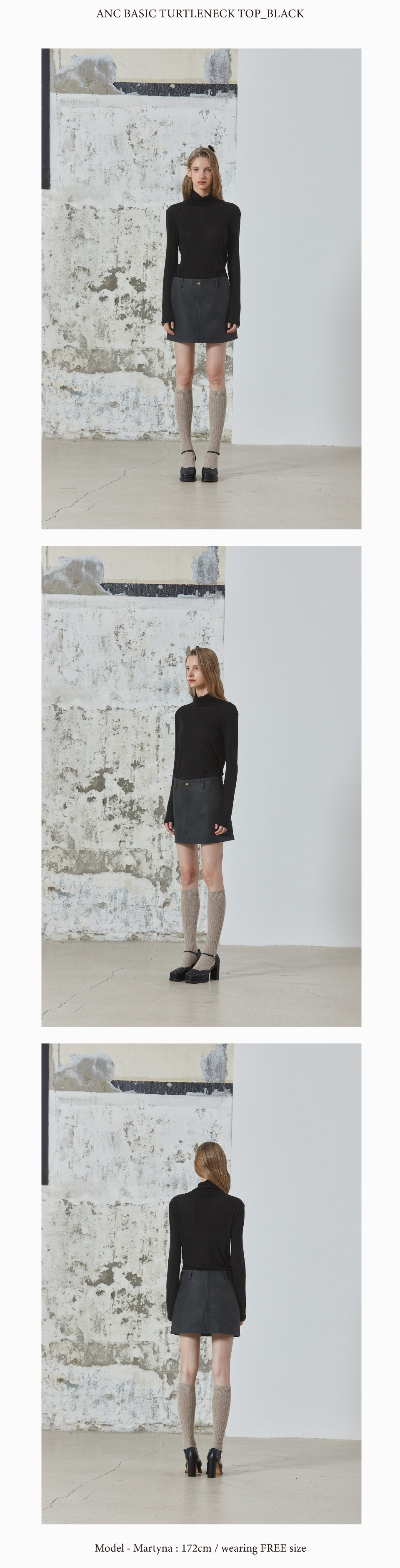 BASIC TURTLENECK TOP_BLACK - 감도 깊은 취향 셀렉트샵 29CM