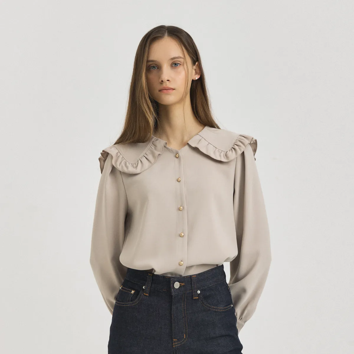 Isabelle Sailor Blouse (Taupe Beige) - 감도 깊은 취향 셀렉트샵 29CM