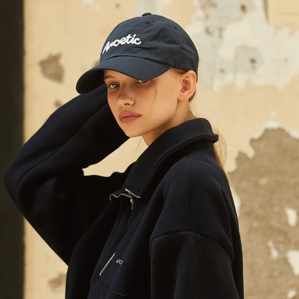 LETTERING BALL CAP_NAVY - 감도 깊은 취향 셀렉트샵 29CM