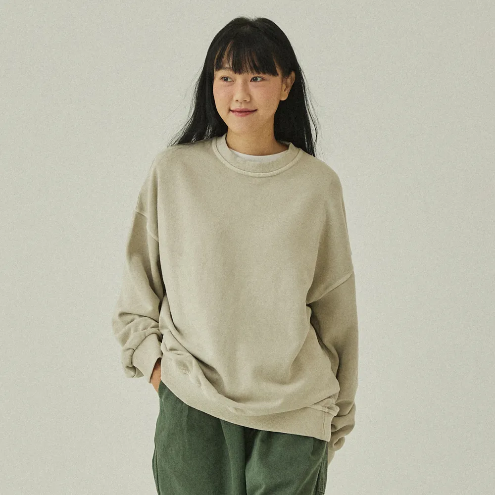 PIGMENT SWEAT SHIRT (CREAM) - 감도 깊은 취향 셀렉트샵 29CM