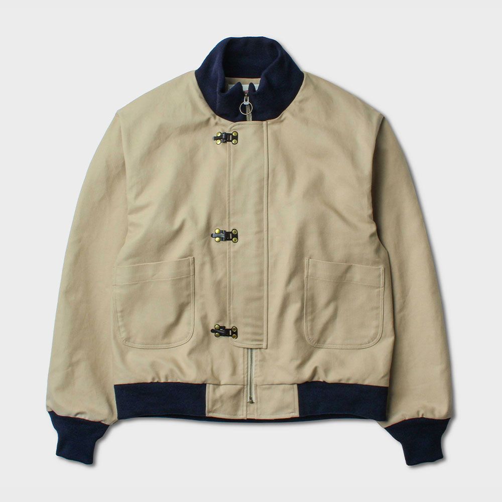 NAVY DECK HOOK JACKET [Khaki] - 감도 깊은 취향 셀렉트샵 29CM