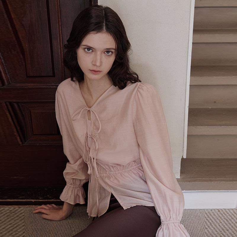 [24FW] Lautre Ella Ribbon Pink blouse - 감도 깊은 취향 셀렉트샵 29CM