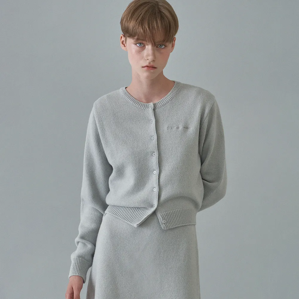 Liter round cardigan_mute gray - 감도 깊은 취향 셀렉트샵 29CM