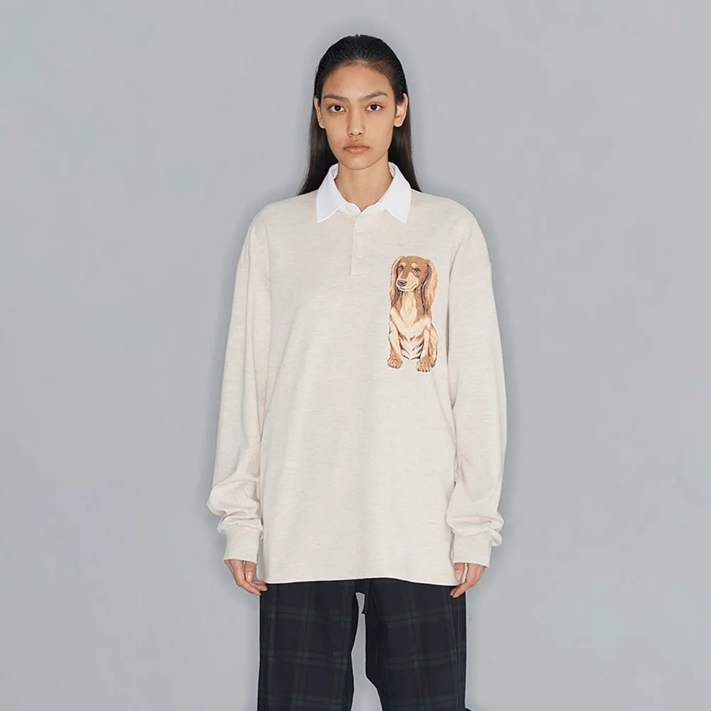 DOG RUGBY SHIRT (OATMEAL) - 감도 깊은 취향 셀렉트샵 29CM