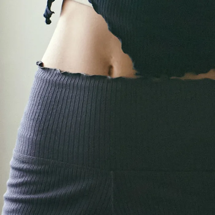 비비아나 골지 쇼츠 DEVI-B0061-에쉬네이비 - 감도 깊은 취향 셀렉트샵 29CM