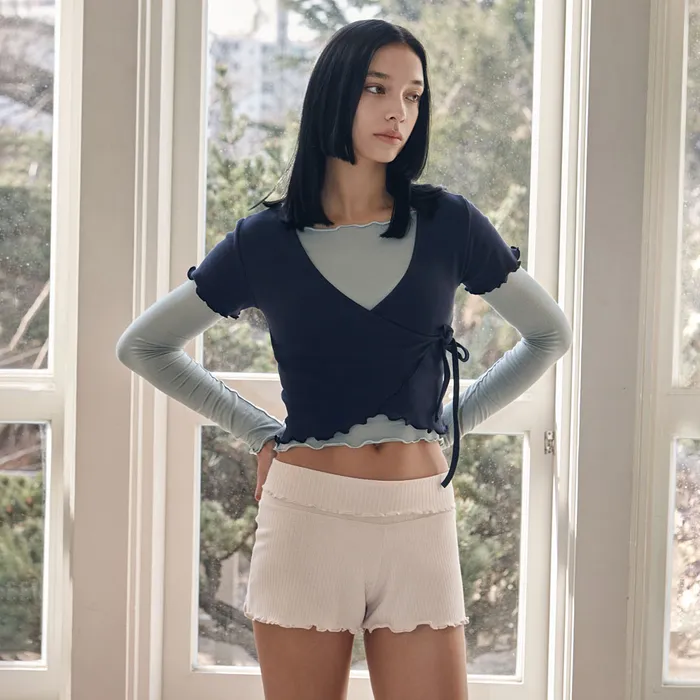 비비아나 골지 쇼츠 DEVI-B0061-크림 - 감도 깊은 취향 셀렉트샵 29CM