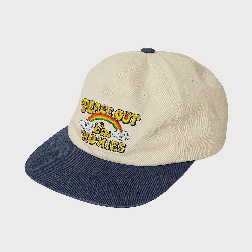 PEACE OUT HOMIES CAP (CREAM / NAVY) - 감도 깊은 취향 셀렉트샵 29CM