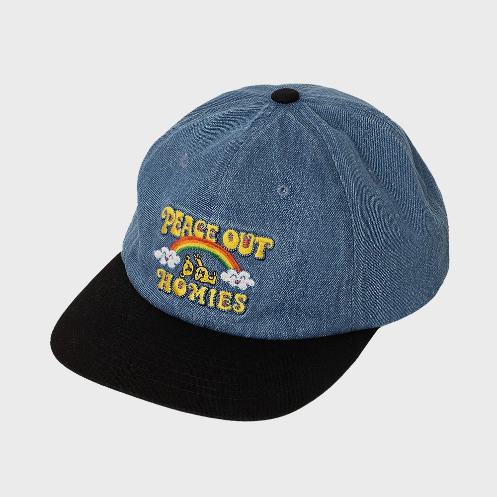 PEACE OUT HOMIES CAP (BLUE / BLACK) - 감도 깊은 취향 셀렉트샵 29CM