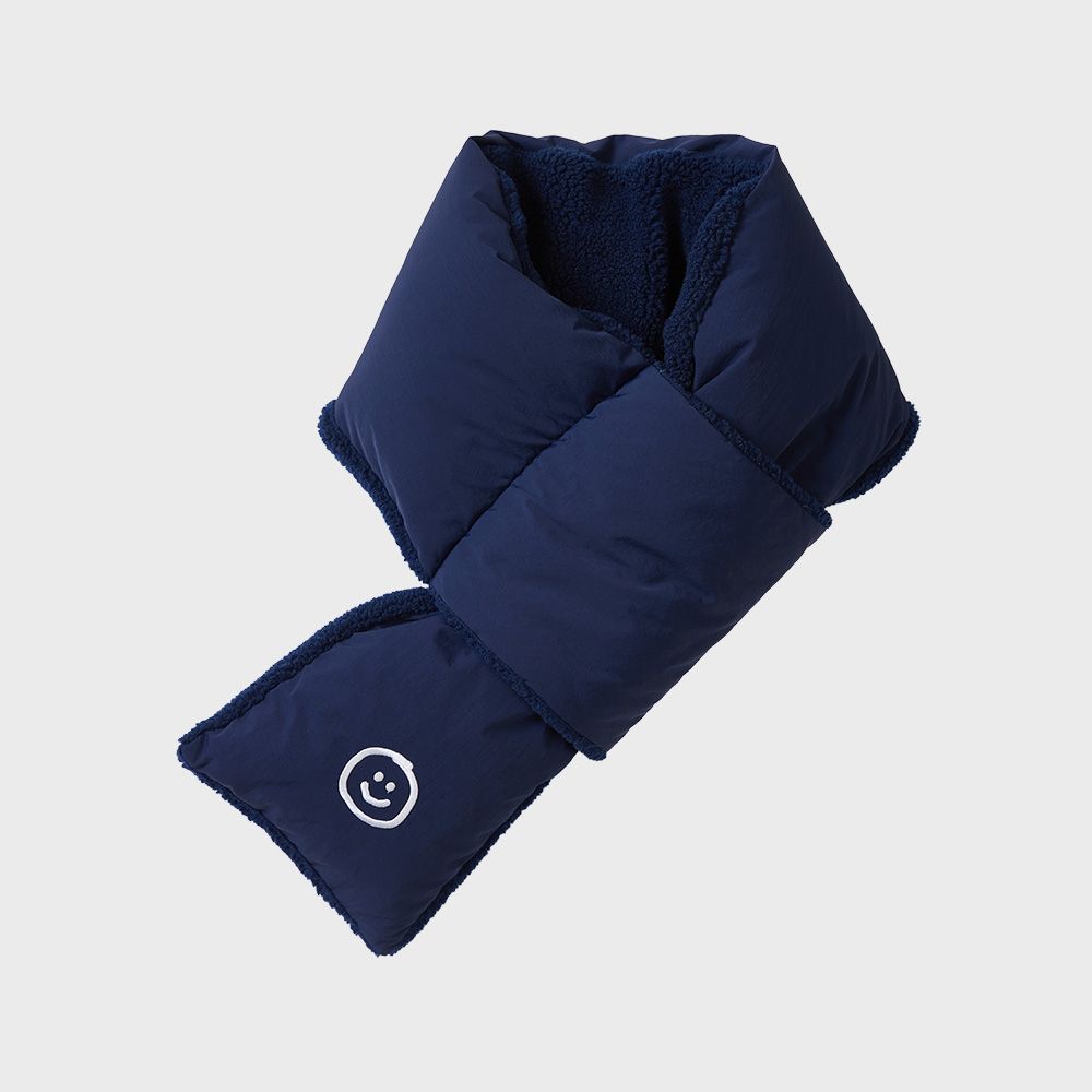 PADDING MUFFLER HAPPY LOVE NAVY - 감도 깊은 취향 셀렉트샵 29CM