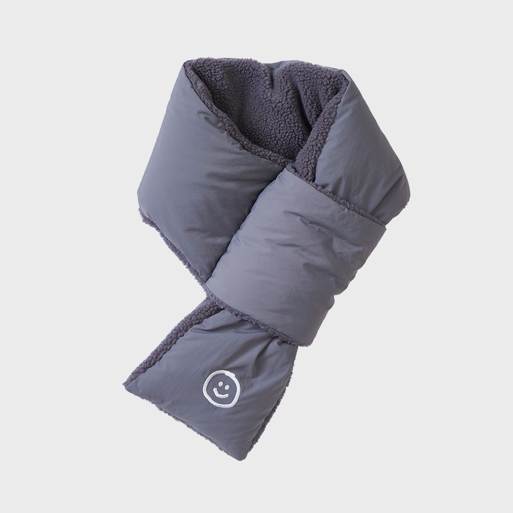 PADDING MUFFLER HAPPY LOVE GREY - 감도 깊은 취향 셀렉트샵 29CM