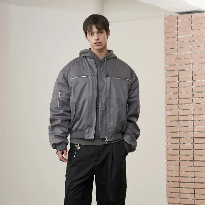 더블 크랙 ma-1 블루종 (다크 그레이) - 감도 깊은 취향 셀렉트샵 29CM