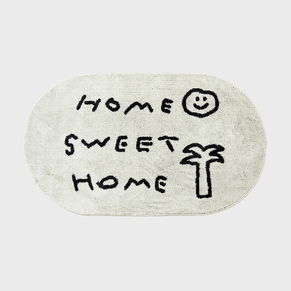 RUG HOME SWEET HOME IVORY OVAL - 감도 깊은 취향 셀렉트샵 29CM