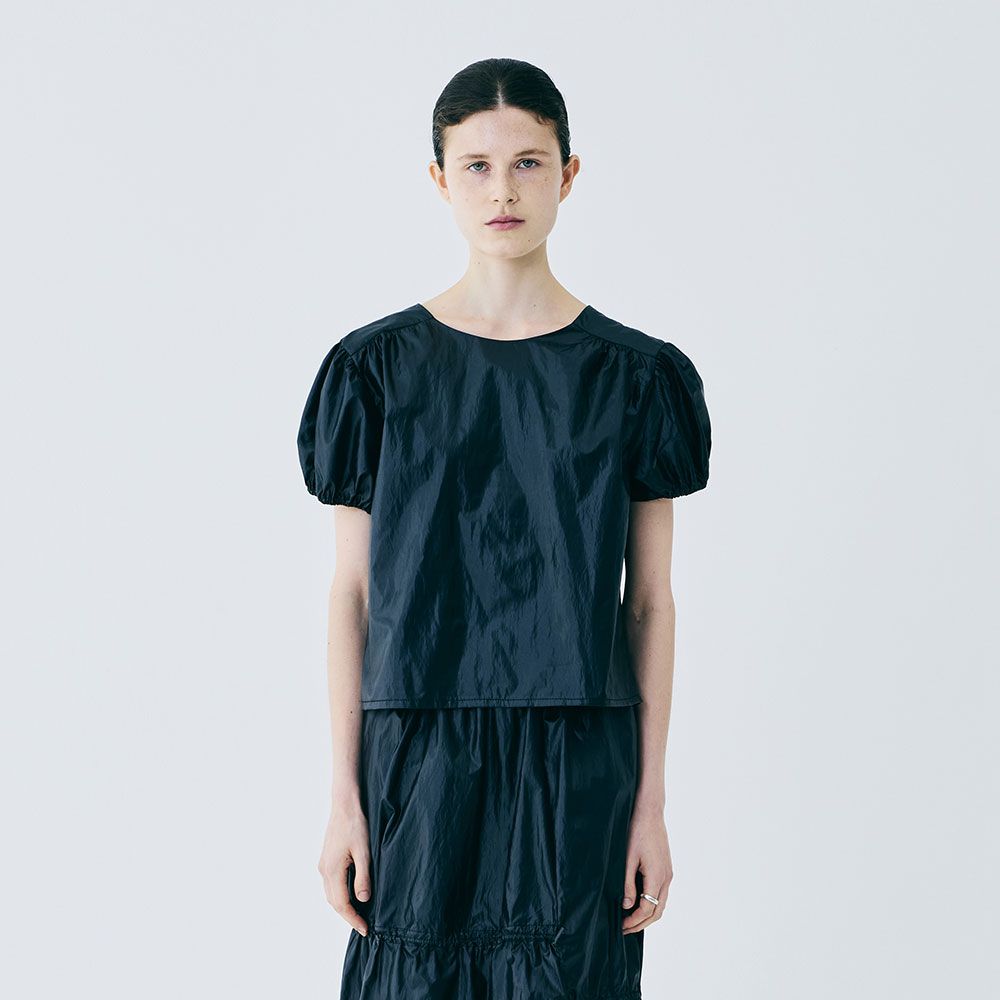 COATED STRING HALF TOP (BLACK) - 감도 깊은 취향 셀렉트샵 29CM