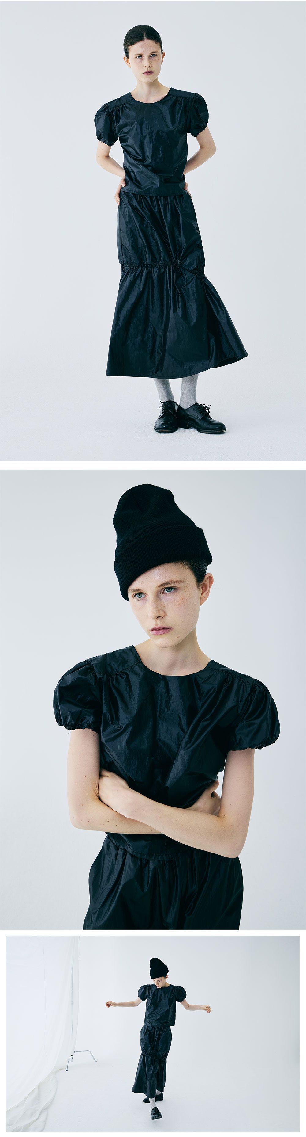 COATED STRING HALF TOP (BLACK) - 감도 깊은 취향 셀렉트샵 29CM