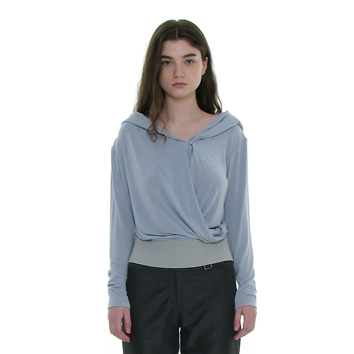 DRAPE HOODIE TOP_SKY - 감도 깊은 취향 셀렉트샵 29CM