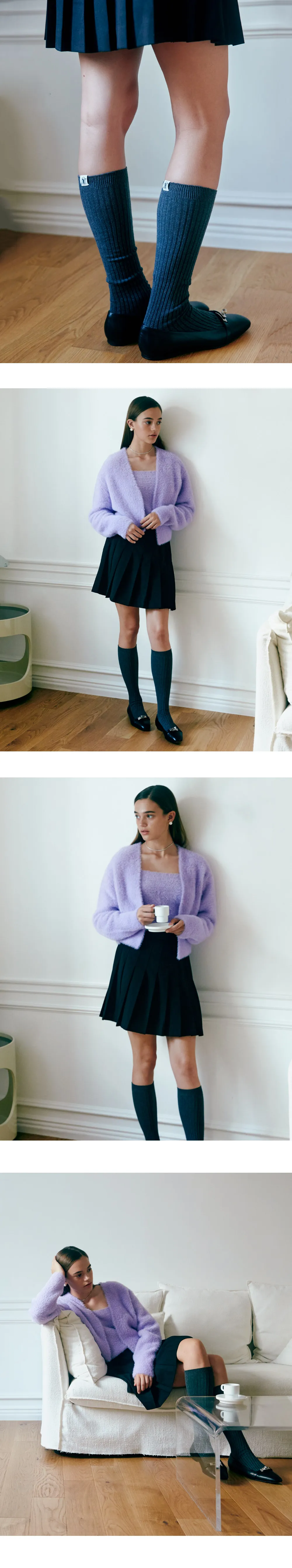 유네미 니삭스 양말 (3COL) Y2A033 - 감도 깊은 취향 셀렉트샵 29CM