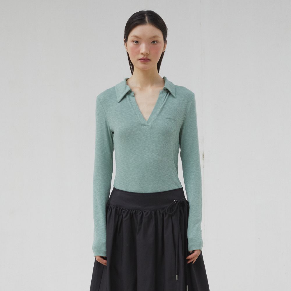 COLLAR TOP (GREEN) - 감도 깊은 취향 셀렉트샵 29CM