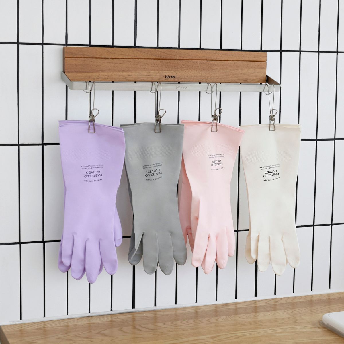 [5P세트] 카모메키친 파스텔로 니트릴 고무장갑 4컬러 - 감도 깊은 취향 셀렉트샵 29CM