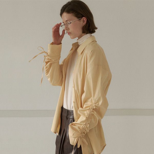 STRING SLEEVE OVERFIT SHIRT(BL-4258) - 감도 깊은 취향 셀렉트샵 29CM