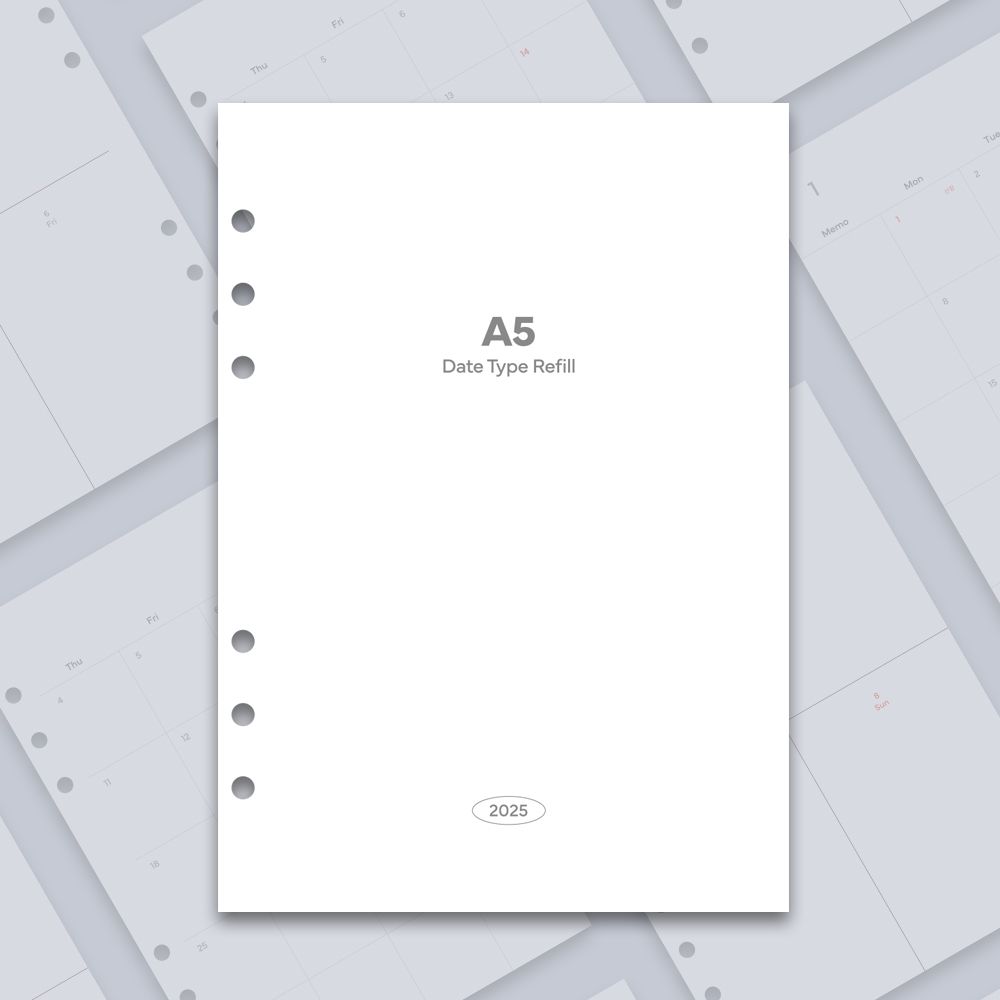 루카랩 A5 2025 6공 날짜형 리필속지 - 감도 깊은 취향 셀렉트샵 29CM