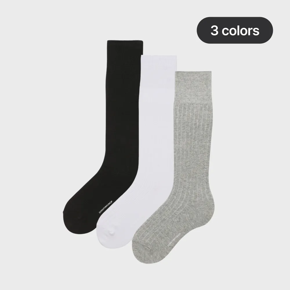 plain knee socks (3colors) - 감도 깊은 취향 셀렉트샵 29CM