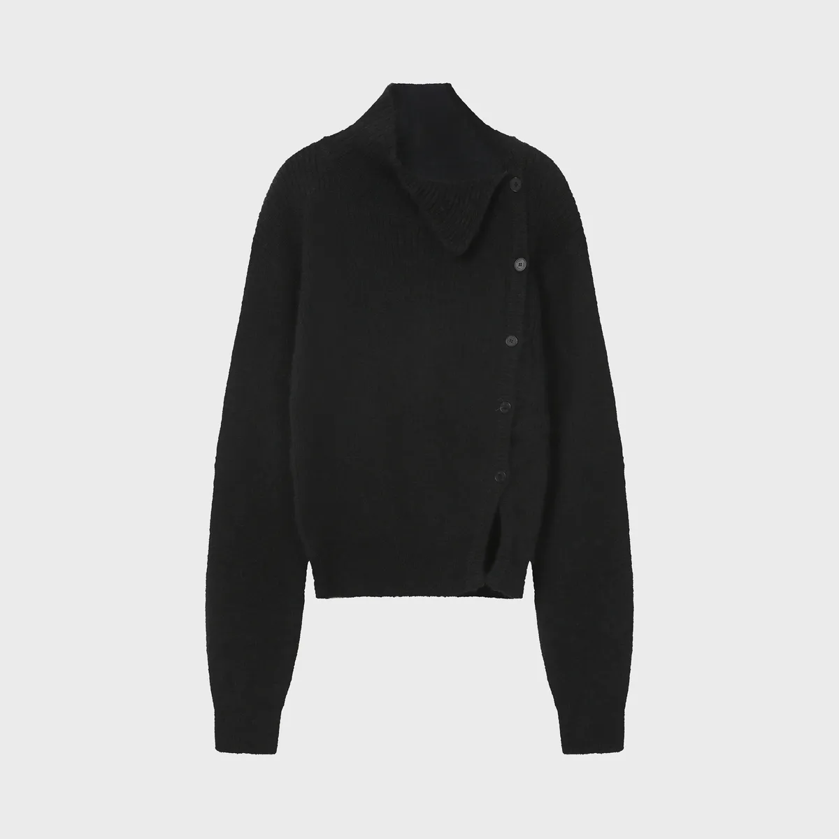 Side button knit BLACK - 감도 깊은 취향 셀렉트샵 29CM