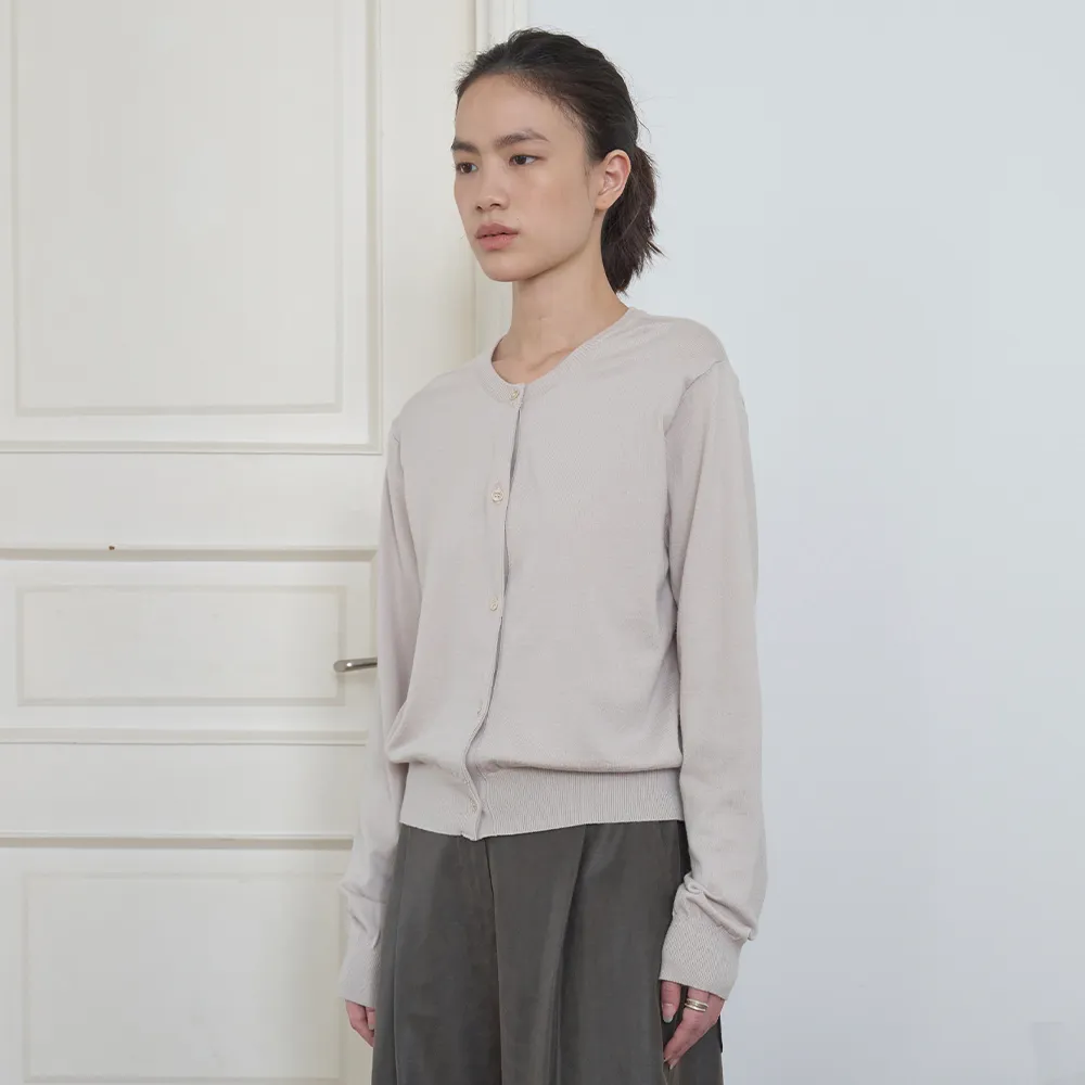 M BASIC KNIT CARDIGAN_SAND - 감도 깊은 취향 셀렉트샵 29CM