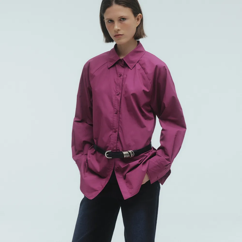 BACK SLIT SHIRT_PLUM - 감도 깊은 취향 셀렉트샵 29CM