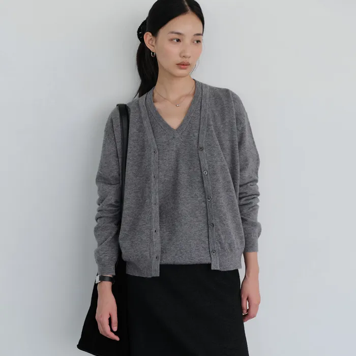 [5차 리오더][set] Washable V-neck knit & cardigan set_7colors - 감도 깊은 취향 셀렉트샵 29CM