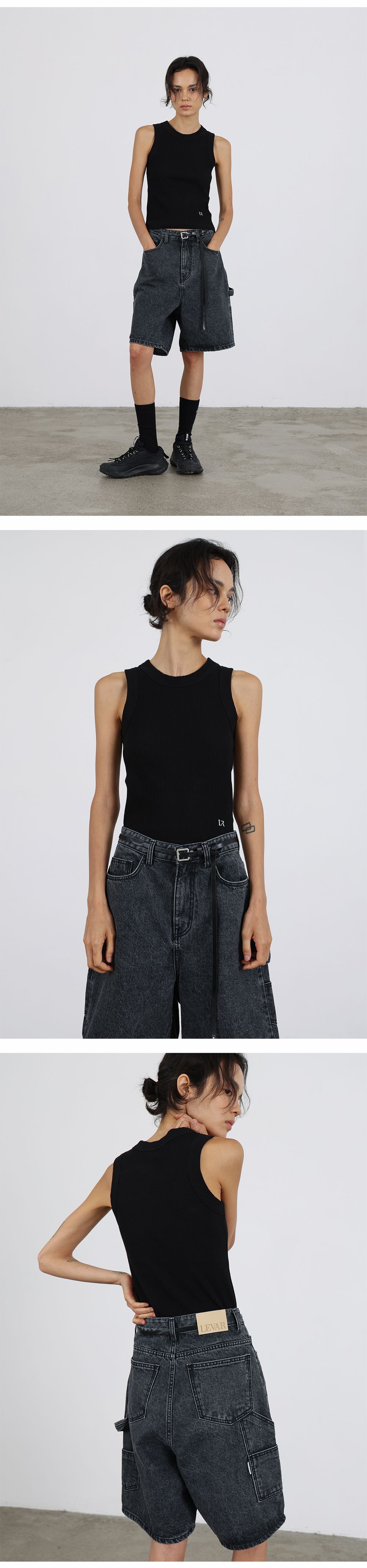 [4차] Carpenter Half Denim - Washed Grey - 감도 깊은 취향 셀렉트샵 29CM