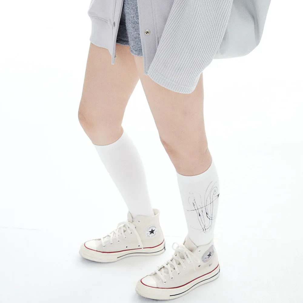 HLMN & HARP KNEE SOCKS / WHITE - 감도 깊은 취향 셀렉트샵 29CM
