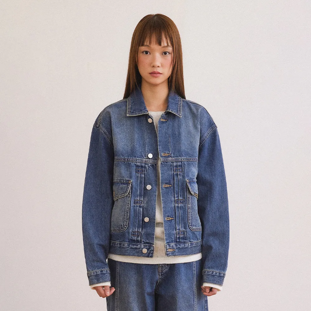 [FALLETT X LEE] 워시드 데님 자켓 블루 - 감도 깊은 취향 셀렉트샵 29CM