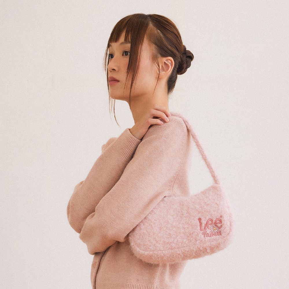 [FALLETT X LEE] 썬 플라워 로고 호보백 핑크 - 감도 깊은 취향 셀렉트샵 29CM