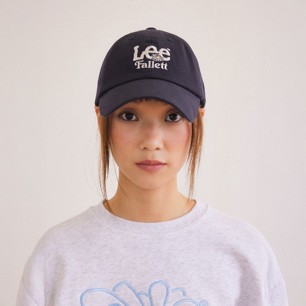 [FALLETT X LEE] 썬 플라워 로고 볼캡 네이비 - 감도 깊은 취향 셀렉트샵 29CM
