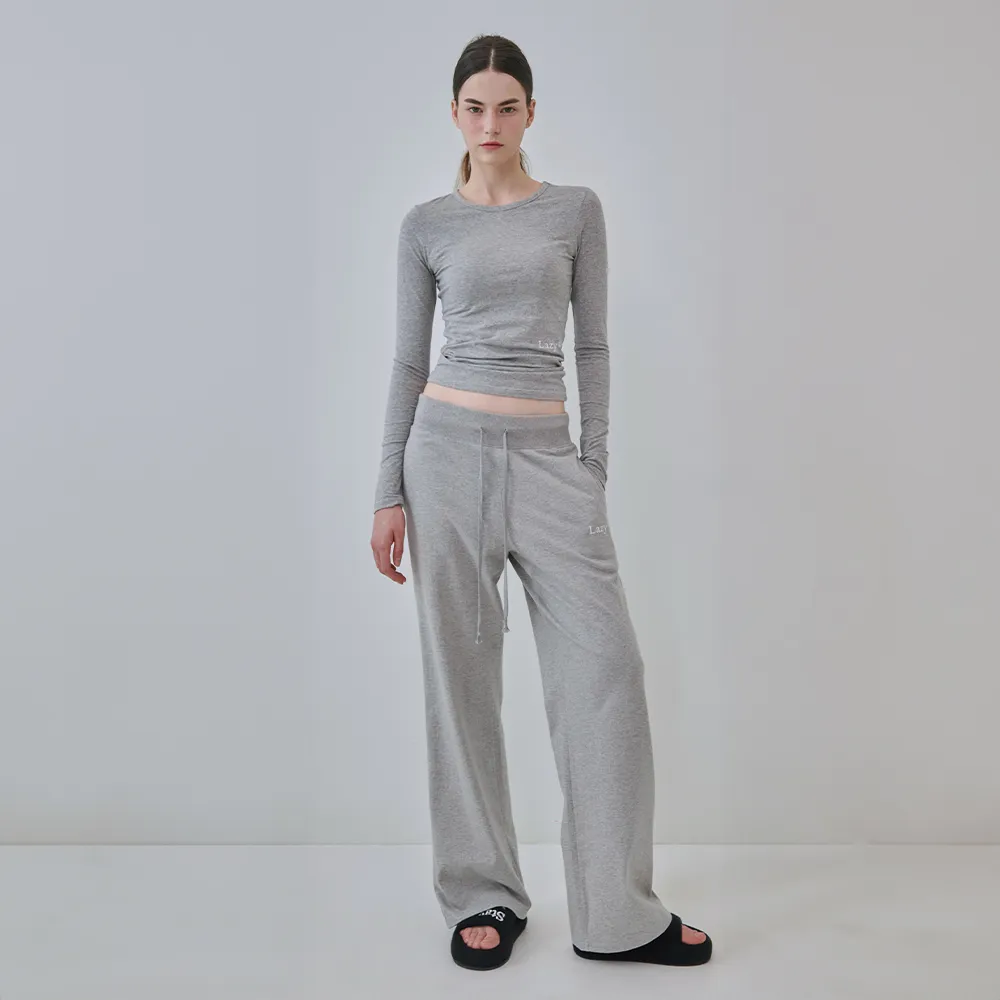 Cozy lazy wide sweatpants (Gray) - 감도 깊은 취향 셀렉트샵 29CM