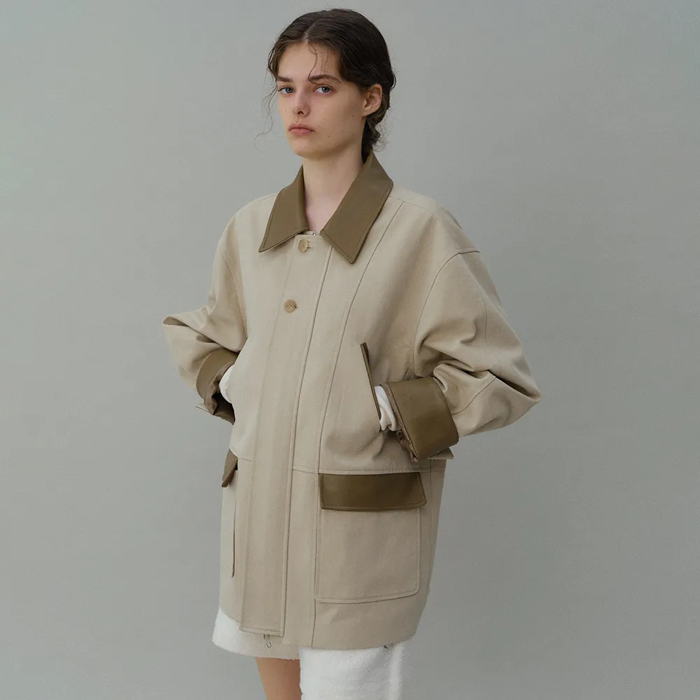 [6차재입고] Double hunting jacket (beige) - 감도 깊은 취향 셀렉트샵 29CM