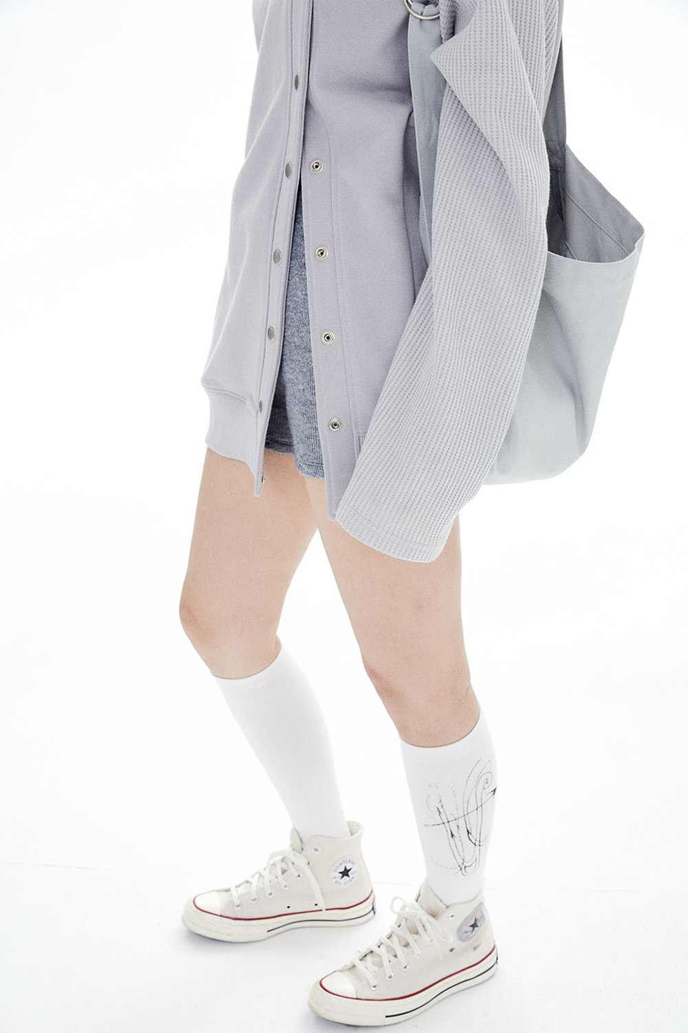 HLMN & HARP KNEE SOCKS / WHITE - 감도 깊은 취향 셀렉트샵 29CM