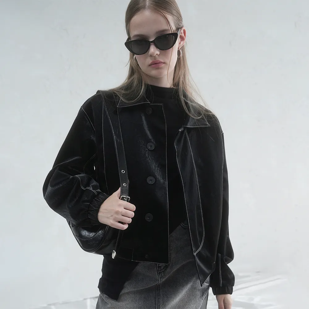 Calla Stitch Art Leather Jacket - 2COL - 감도 깊은 취향 셀렉트샵 29CM