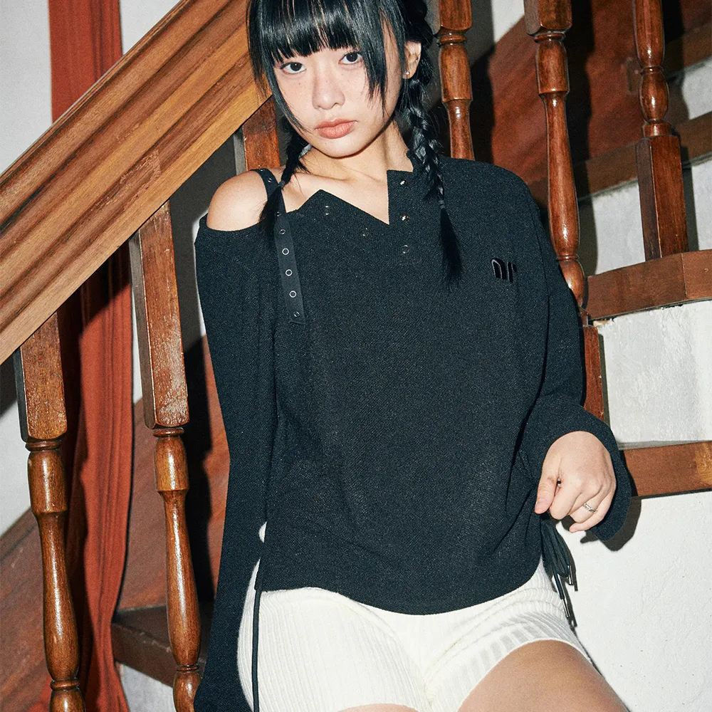 T14.00 Half-off-shoulder Long-sleeve T-shirt - 감도 깊은 취향 셀렉트샵 29CM